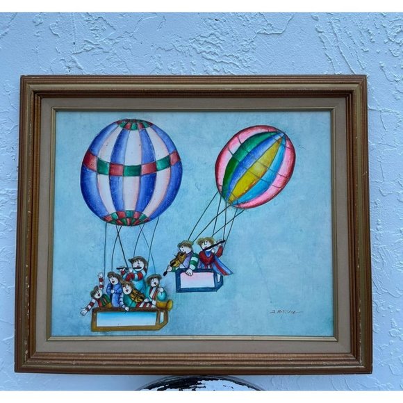 J Roybal | Art | J Roybal Children Playing Instrument In A Hot Air Oil ...